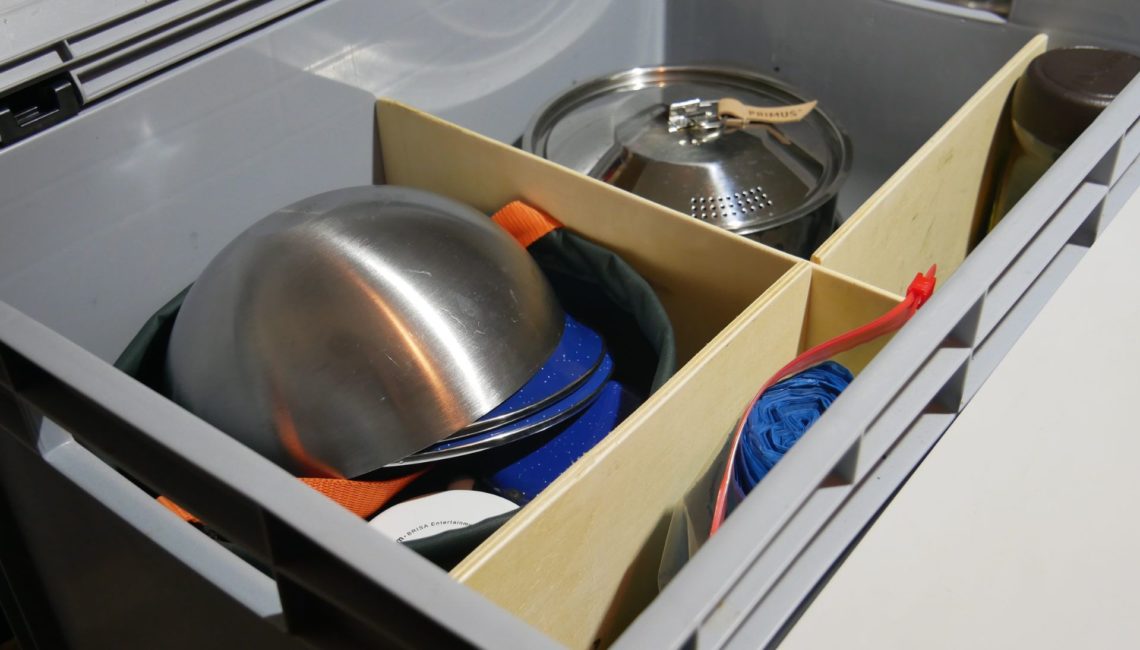 DIY Camper Küchenbox aus einer Eurobox und versteckter Schublade ...